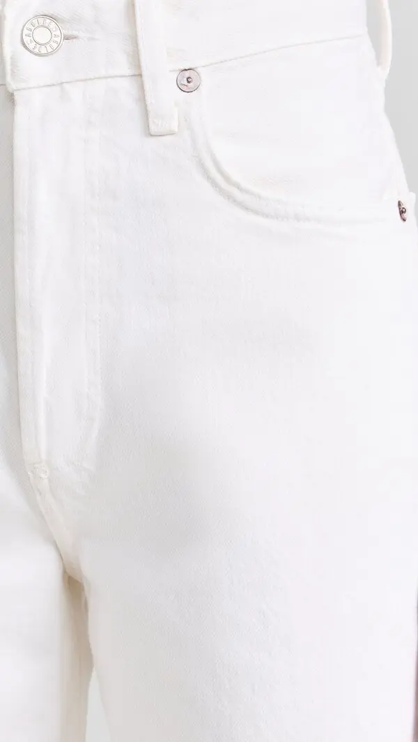 AGOLDE Ren High-rise Wide-leg Jeans - Fortune Cookie