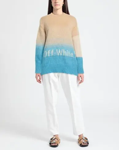OFF-WHITE™ Sweater Mohair Wool Blend - Beige