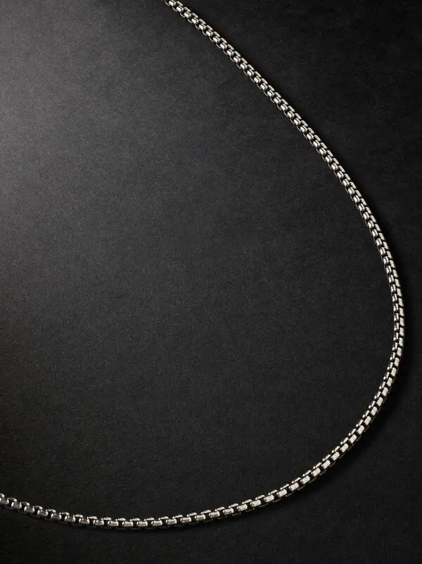 David Yurman Box Chain Necklace - Silver