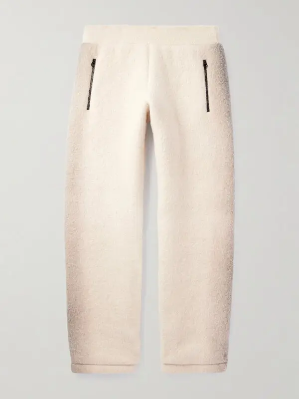 Loro Piana Straight-leg Dégradé Cashmere-fleece Sweatpants - Neutrals