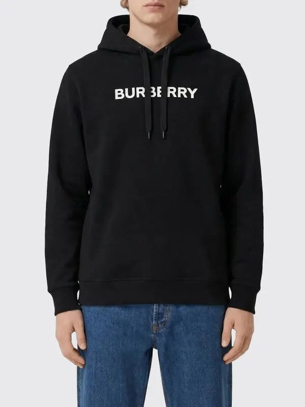 Burberry Cotton Hoodie With Logo