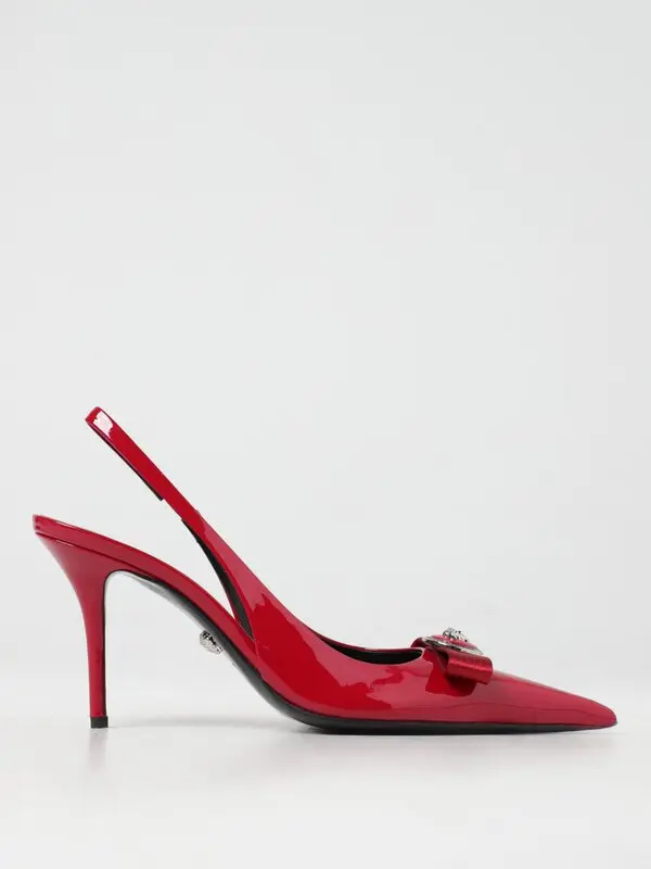 Versace High Heel Slingbacks - Red