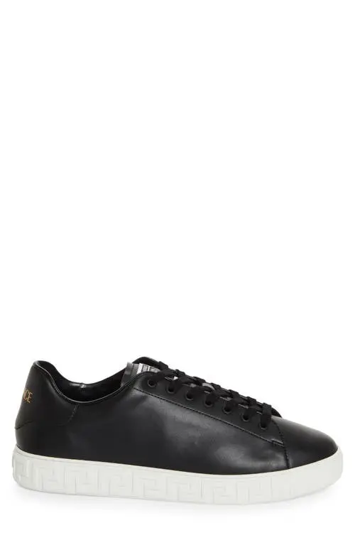 Versace Greca Low-top Sneakers - Black
