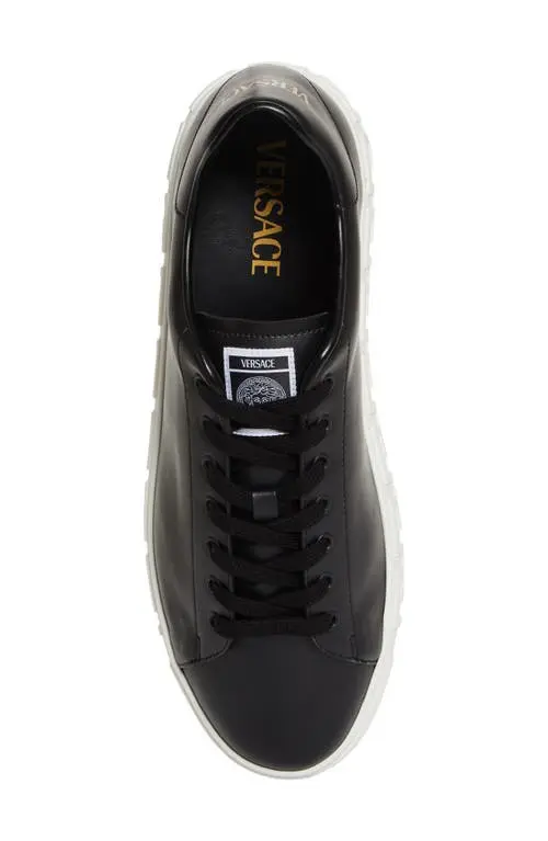 Versace Greca Low-top Sneakers - Black
