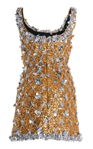 Carolina Herrera Embroidered Mini Dress