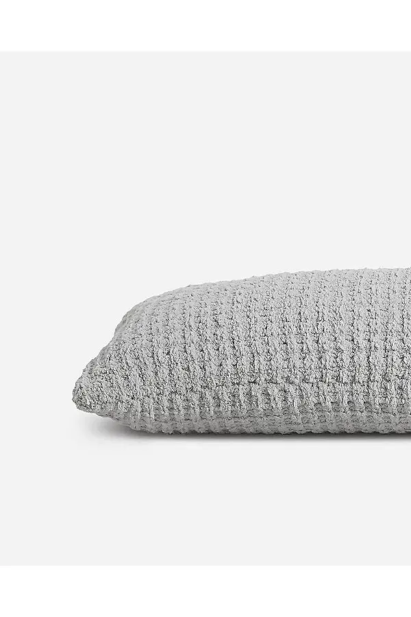 Free People Sunday Citizen Snug Waffle Lumbar Pillow - Cloud Grey