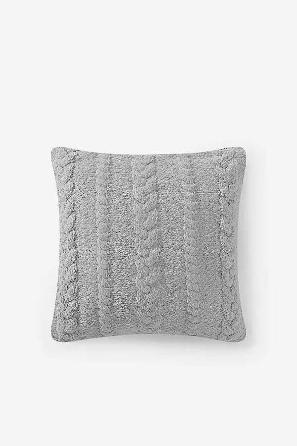 Free People Sunday Citizen Braided Throw Pillow - Cloud Gray
