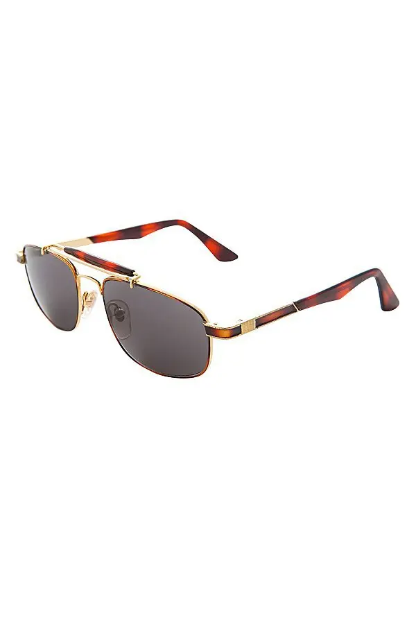 SUNGLASS MUSEUM Vintage Chipper Sunglasses - Gold