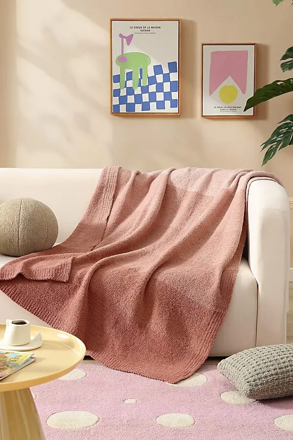 Free People Sunday Citizen Ombre Throw - Pretty Pink