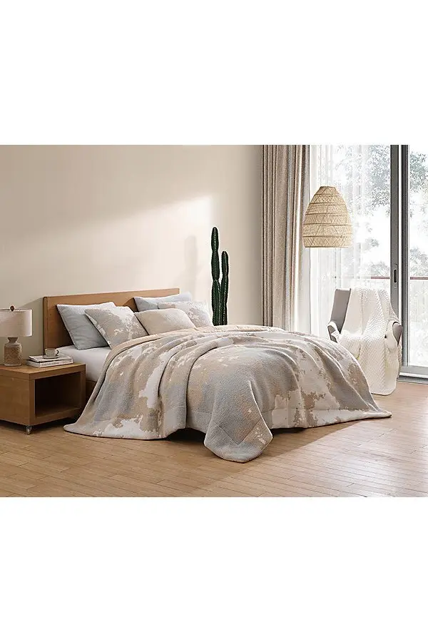 Free People Sunday Citizen Pixel Throw Pillow - Sand