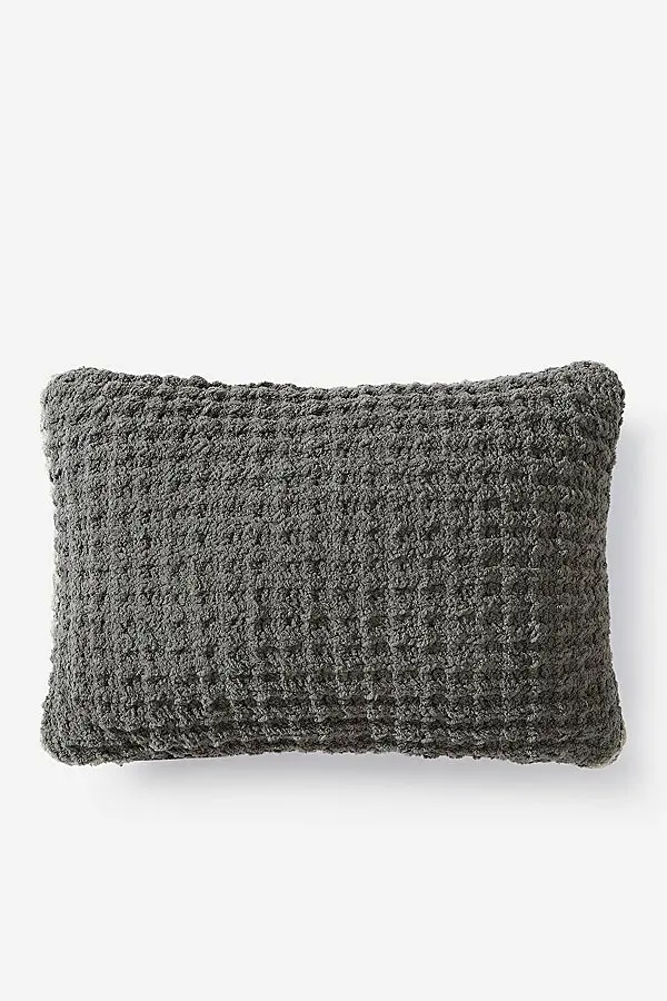Free People Sunday Citizen Snug Waffle Mini Pillow - Granite