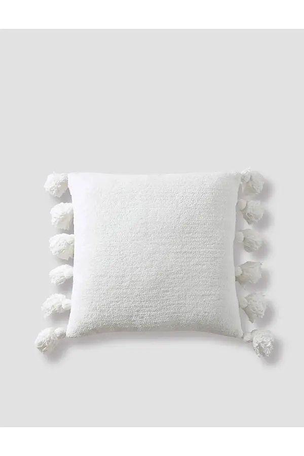 Free People Sunday Citizen Pom Pom Throw Pillow - Off White