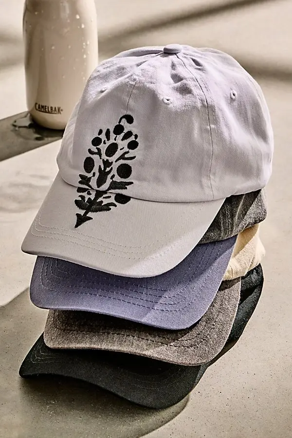Free People Big Buti Baseball Cap - White/black