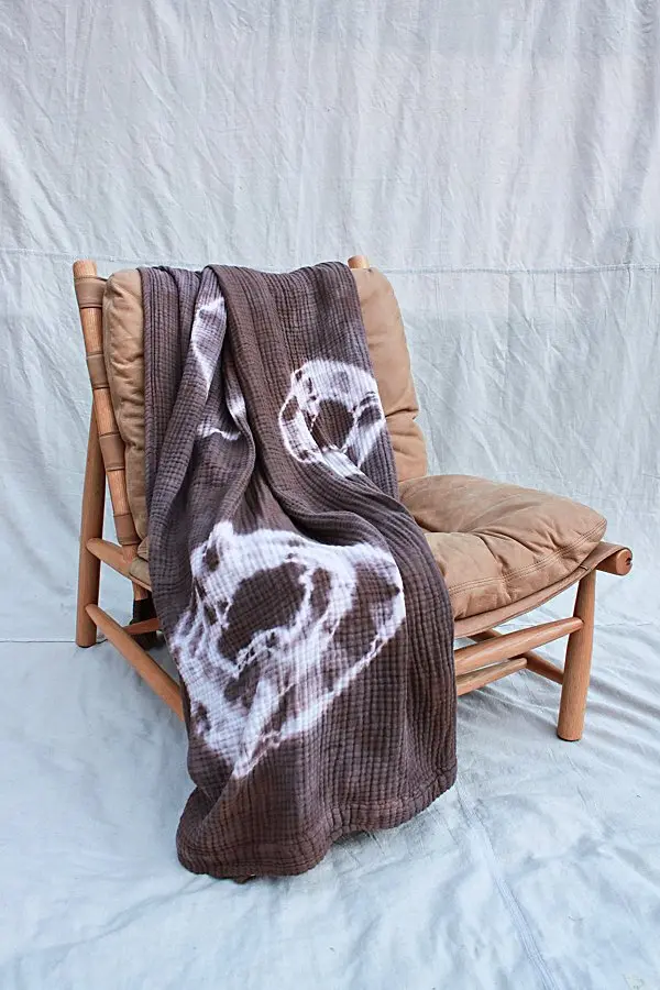 LAYLI DYES HARD Tie-dye Dream Blanket - Coffee