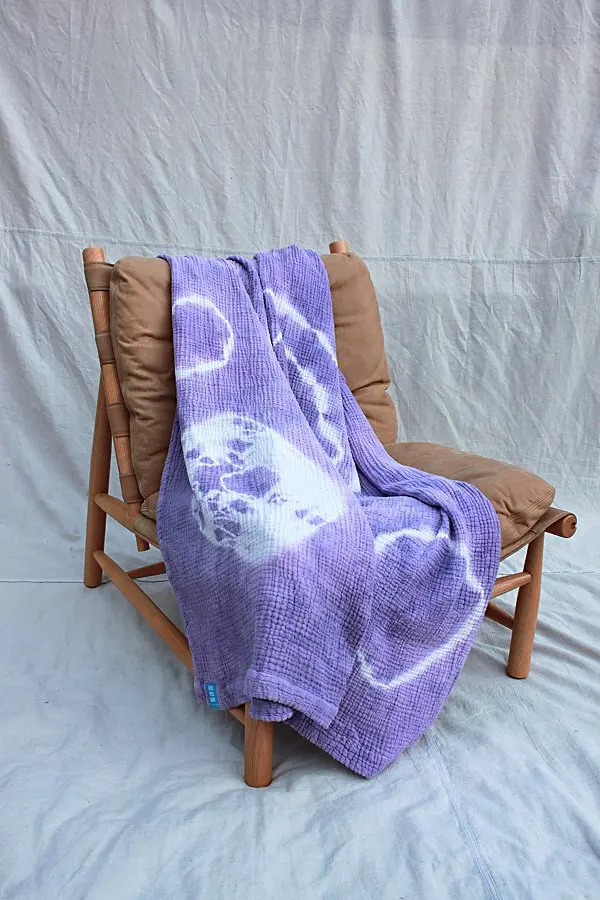 LAYLI DYES HARD Tie-dye Dream Blanket - Lupine