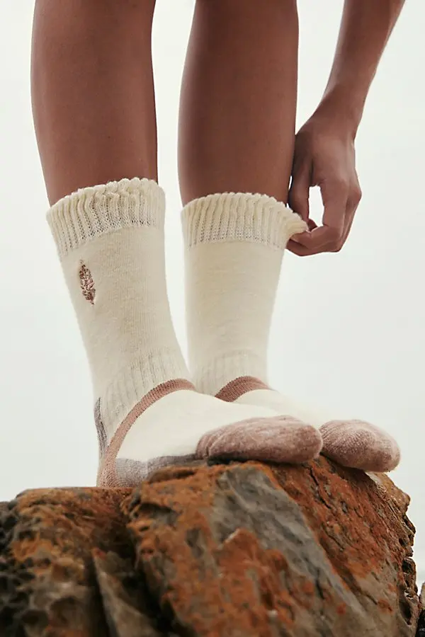 Free People Total Trek Hike Socks - Ivory