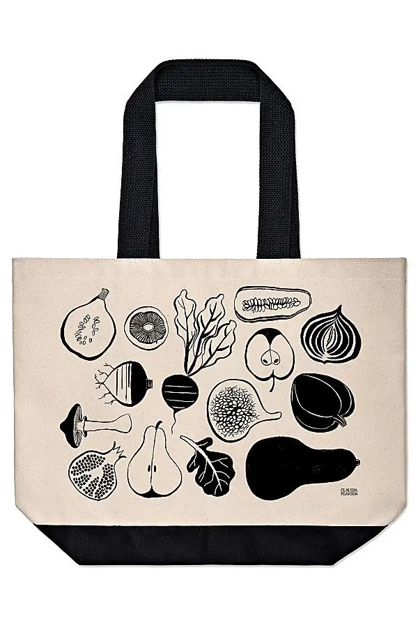 CLAUDIA PEARSON Printed Market Tote - White