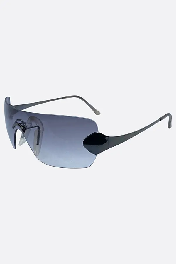 GIANT VINTAGE SUNGLASSES Giant Vintage Toner Y2k Rimless Shield Sunglasses