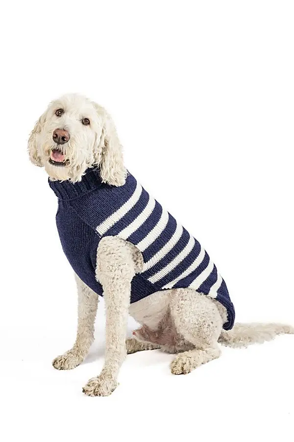 CHILLY DOG Flynn Stripe Dog Sweater