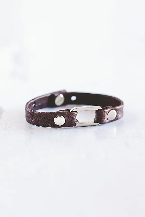 GIVING BRACELETS Mesa Leather Bracelet - Brown