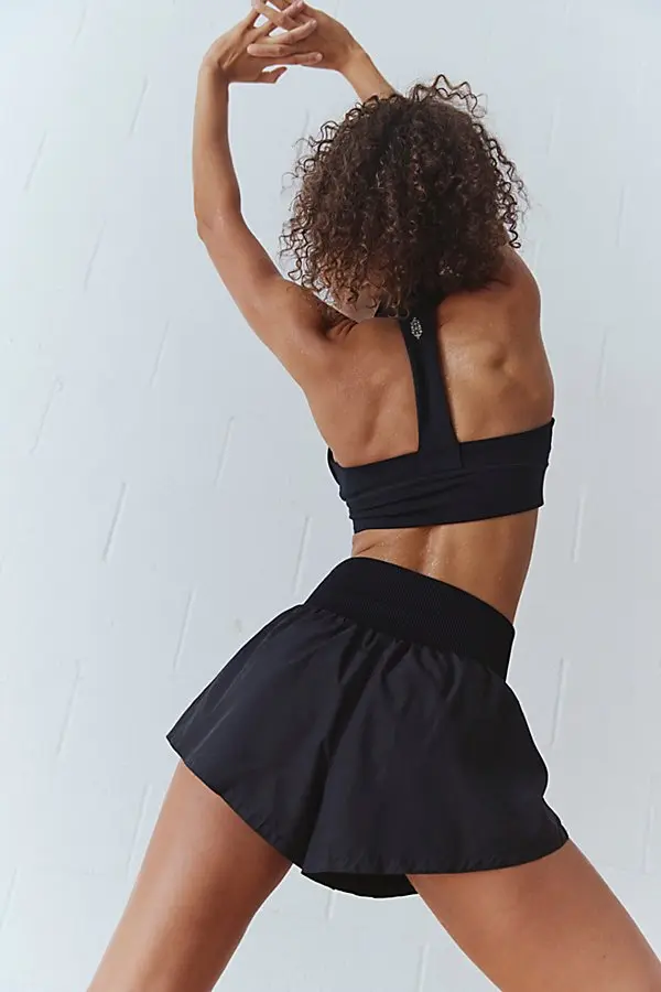 Free People Carpe Diem Relaxed High-waisted Shorts - Black