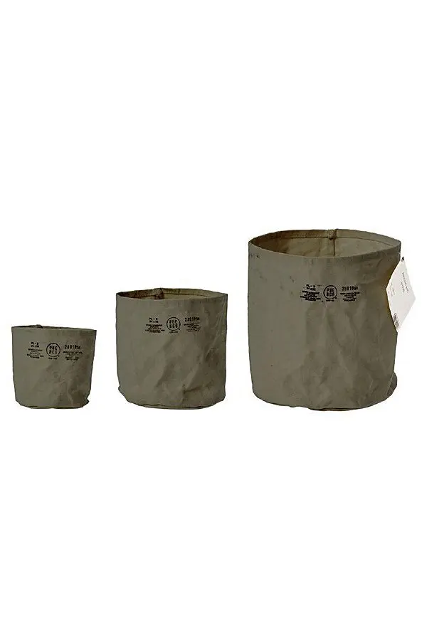 PUEBCO Canvas Pot Cover - Khaki