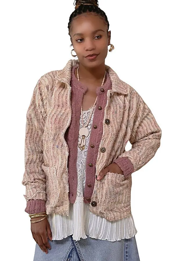 AFTERLIFE BOUTIQUE Vintage 1990's Sandy Chenille Jacket