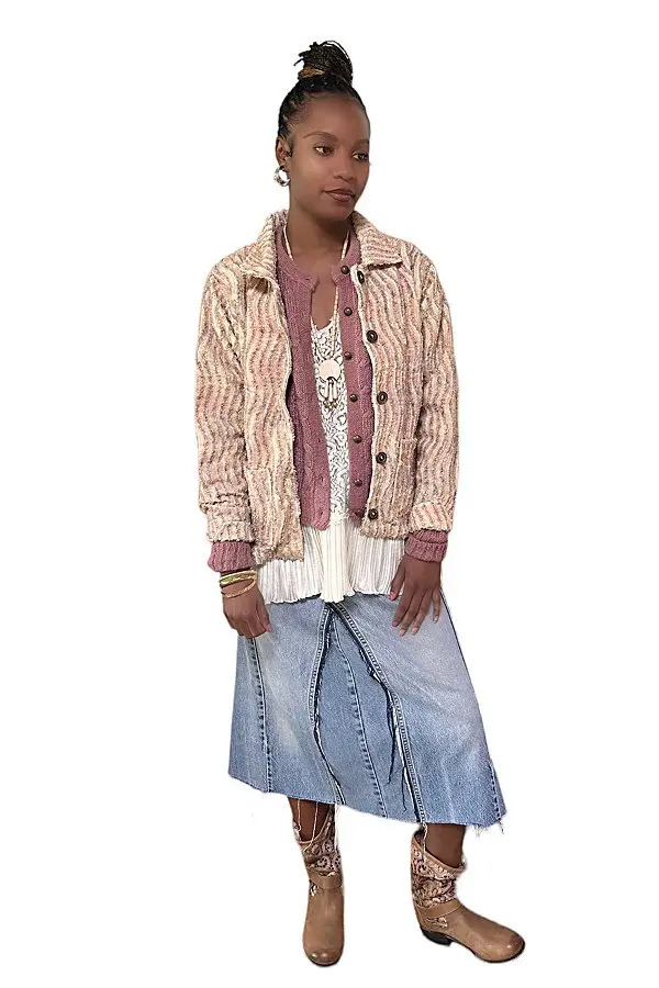 AFTERLIFE BOUTIQUE Vintage 1990's Sandy Chenille Jacket
