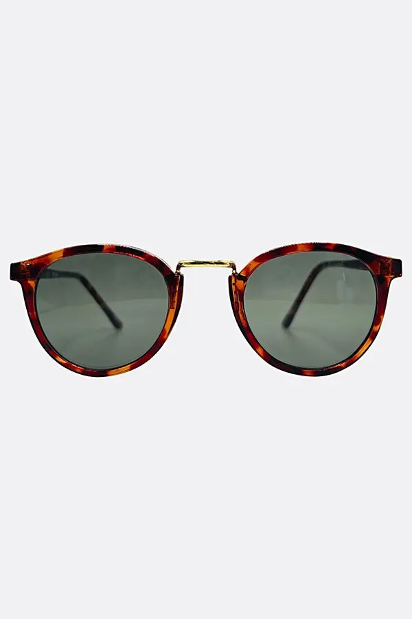GIANT VINTAGE SUNGLASSES Giant Vintage Round Classic Sunglasses - Tortoise