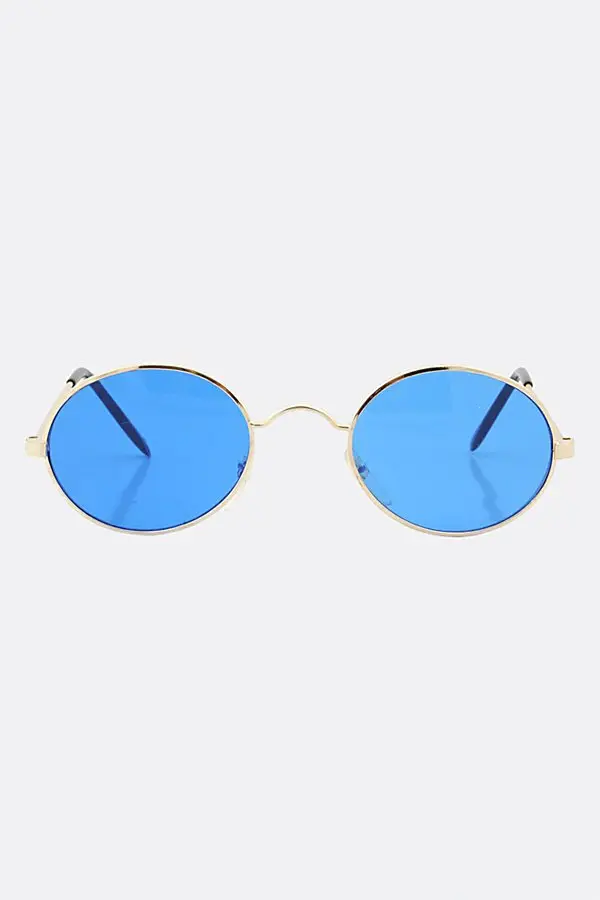 GIANT VINTAGE SUNGLASSES Giant Vintage Gogs Oval Sunglasses - Sky