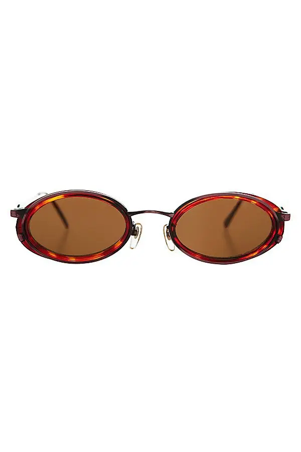 SUNGLASS MUSEUM Vintage Dorian Sunglasses - Brown Motif