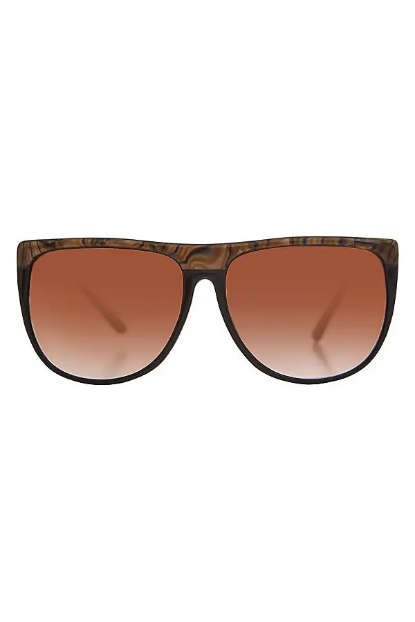 SUNGLASS MUSEUM Vintage Jilly Sunglasses - Brown