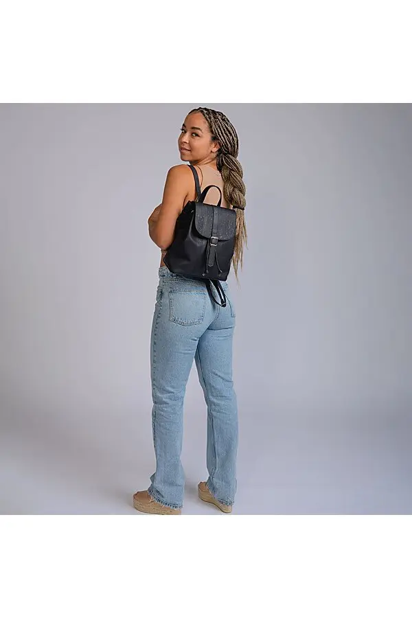 TIRADIA CORK Signature Backpack - Black