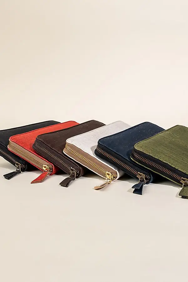 TIRADIA CORK Tiradia Just Right Wallet - Red
