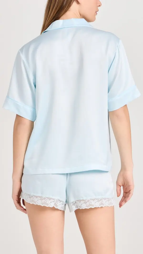Flora Nikrooz Selena Shorts Pajama Set - Light Blue