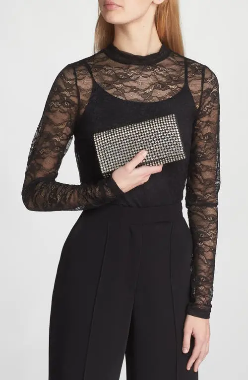 OLGA BERG Mariana Crystal Clutch
