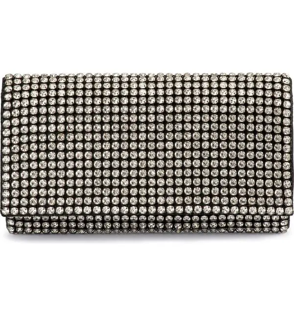 OLGA BERG Mariana Crystal Clutch