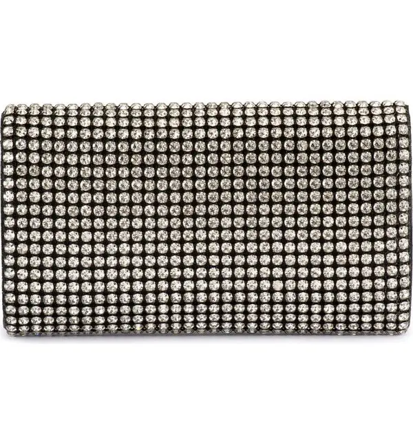 OLGA BERG Mariana Crystal Clutch
