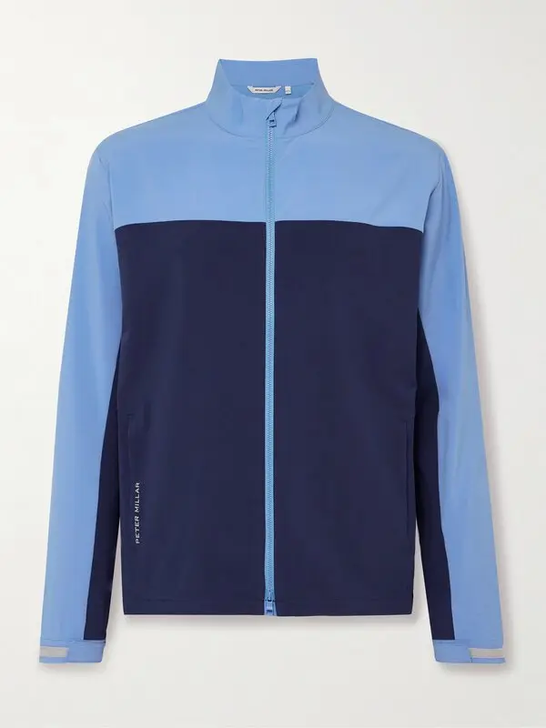 Peter Millar Dunes Logo-print Colour-block Stretch-jersey Golf Jacket