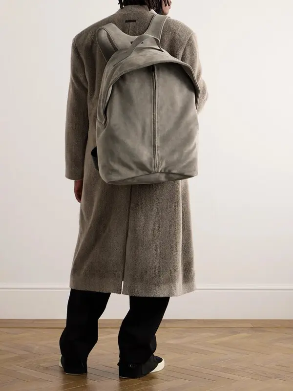 Fear Of God Leather-trimmed Suede Backpack