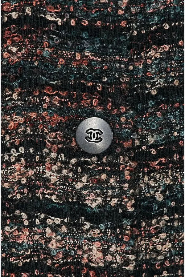 Chanel Boucle Mix Tweed Coat