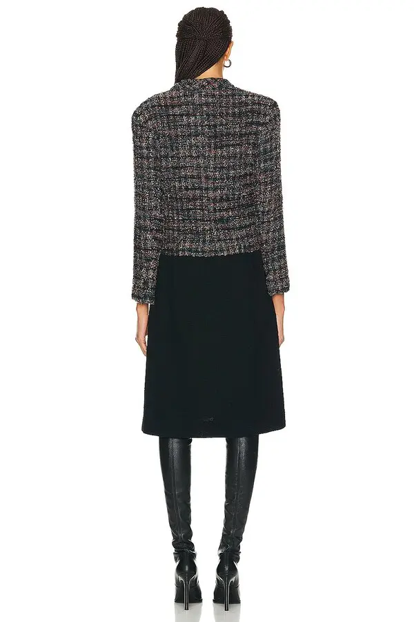 Chanel Boucle Mix Tweed Coat