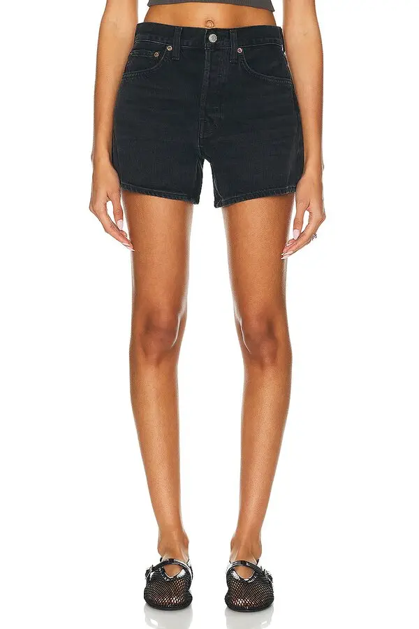 AGOLDE Parker Long Denim Short - Cat