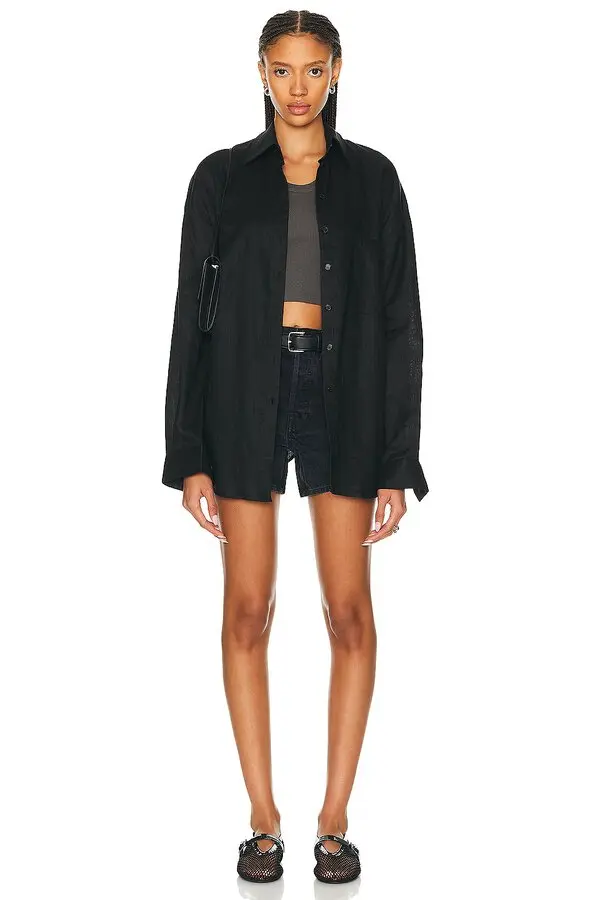 AGOLDE Parker Long Denim Short - Cat