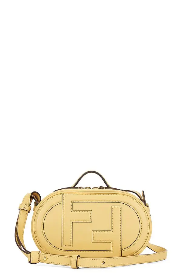 Fendi O Lock Camera Bag - Mustard | Editorialist