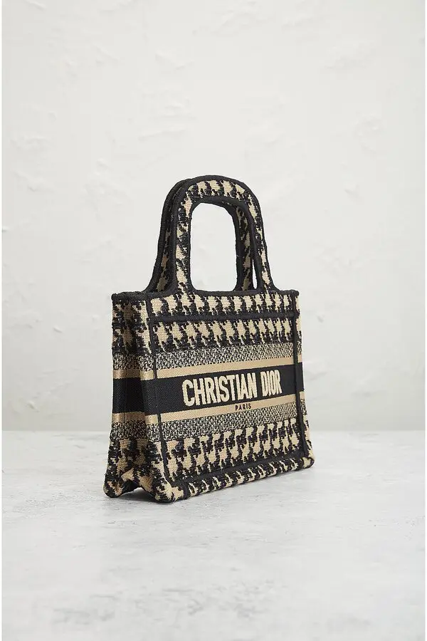 Dior Mini Book Tote Bag - Black