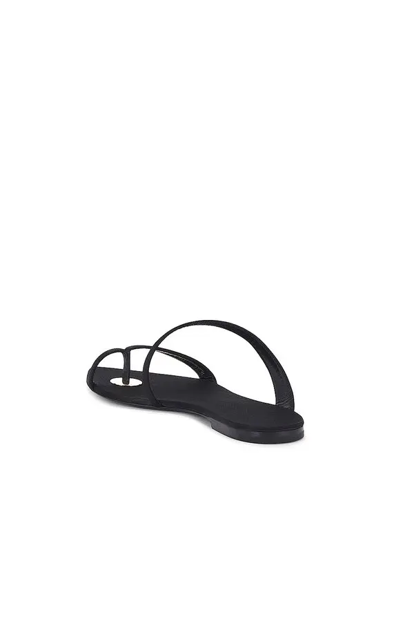 Saint Laurent Tanger Flat Slide - Noir