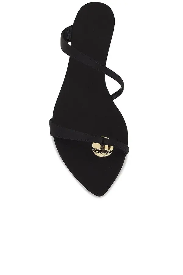 Saint Laurent Tanger Flat Slide - Noir