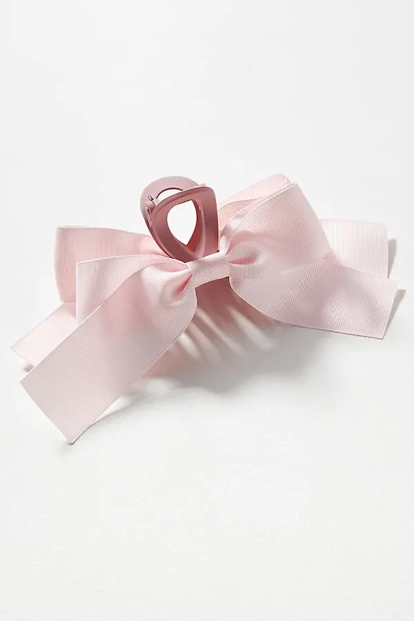 Anthropologie Bow Hair Claw Clip - Pink