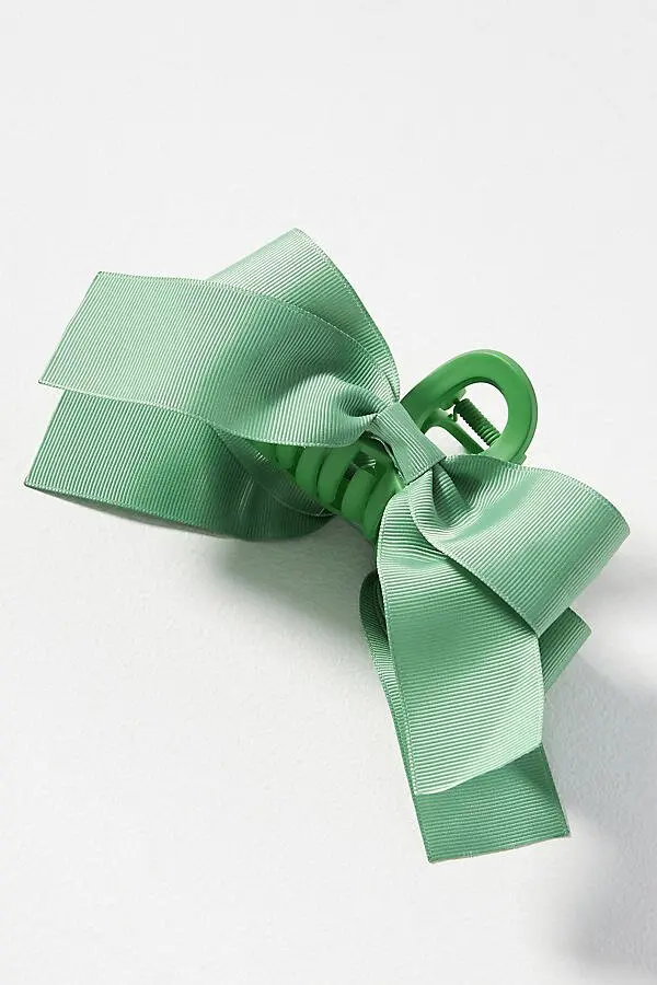 Anthropologie Bow Hair Claw Clip - Turquoise
